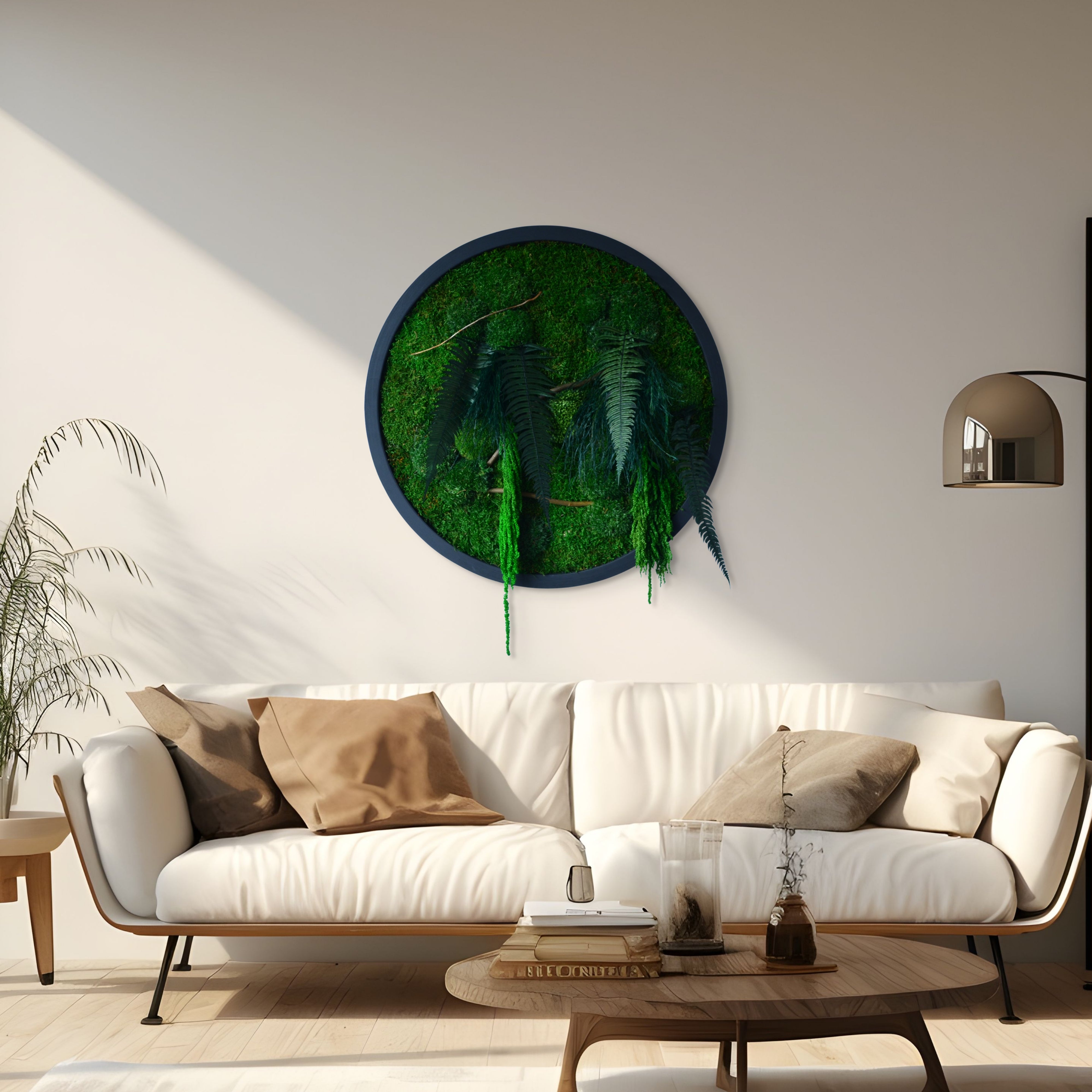 Obraz z mchu w kole | Botanic Circle – Mossperfect